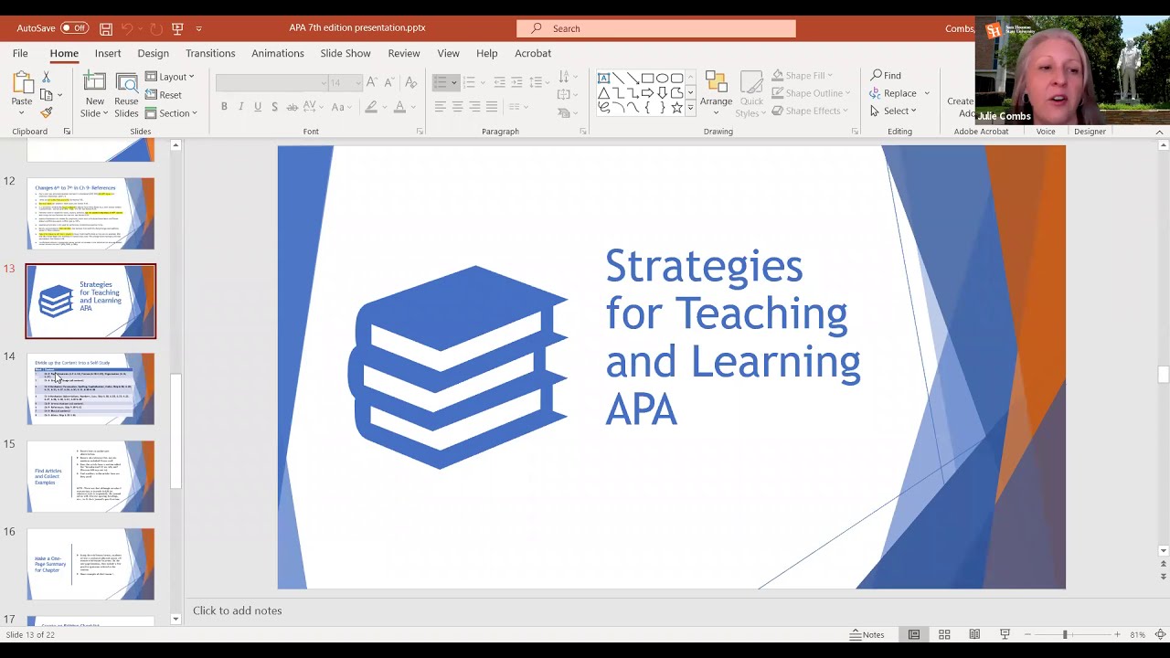 SERA Workshop: APA 7th Edition - YouTube