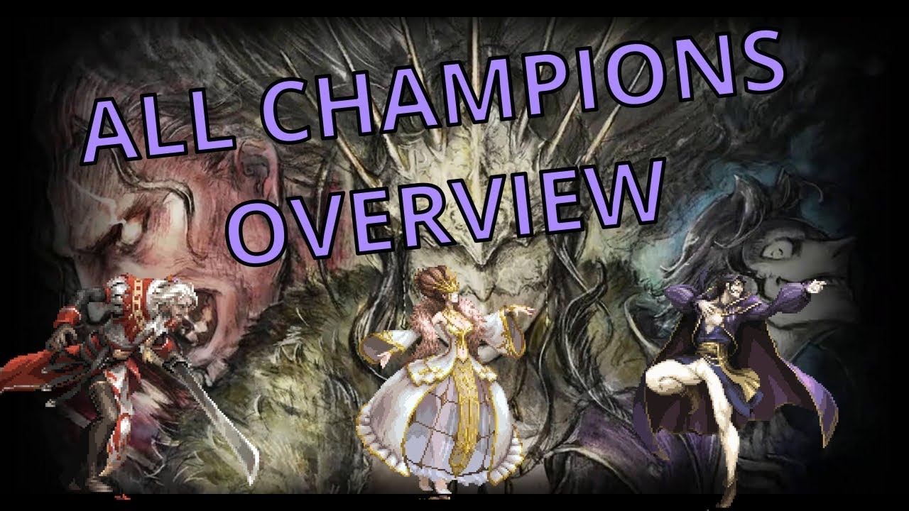 OCTOPATH TRAVELER: COTC All Champion Overview - YouTube