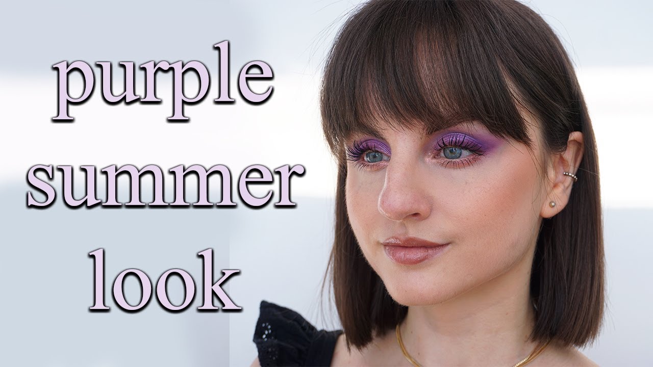 purple festival / summer / fun makeup tutorial - YouTube