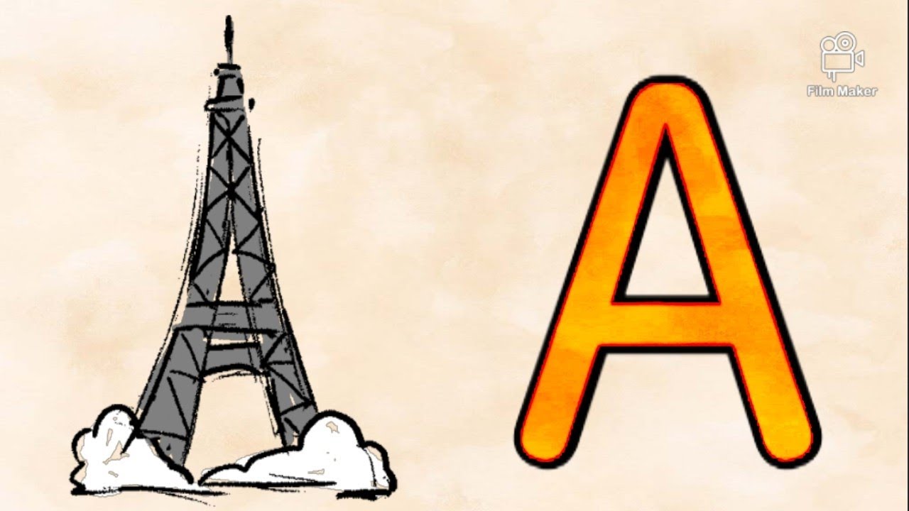 Lettre alphabet en forme d'objets /alphabet en français - YouTube