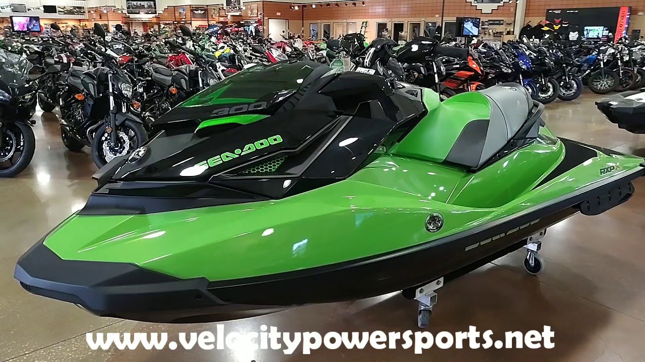 2020 Sea Doo RXP® X® 300 California Green Metallic and Black - YouTube