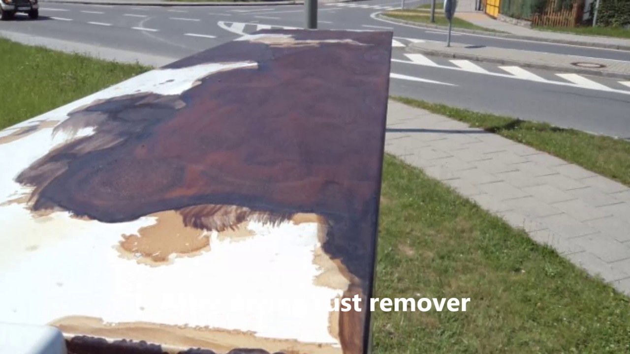 Rust remover with tannin - stabilizer of corrosion - YouTube
