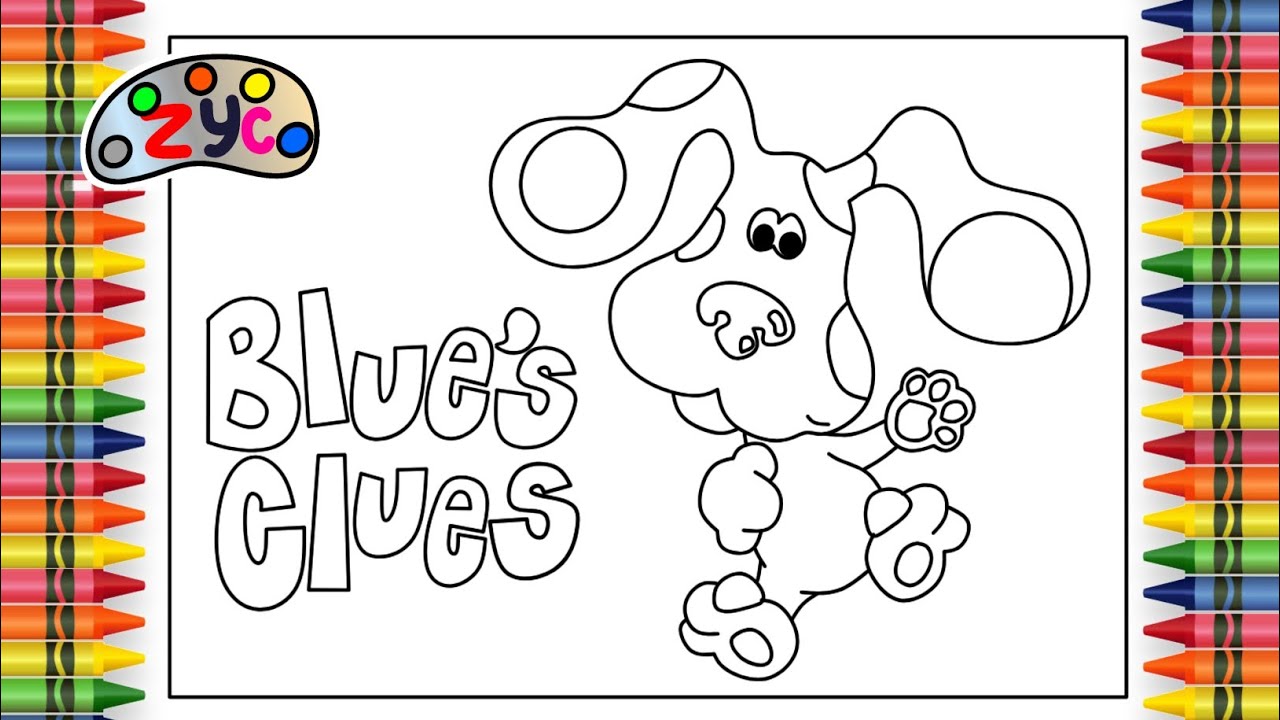 Blue's Clues coloring | Coloring Blue's Clues Cute | Fun Coloring pages ...