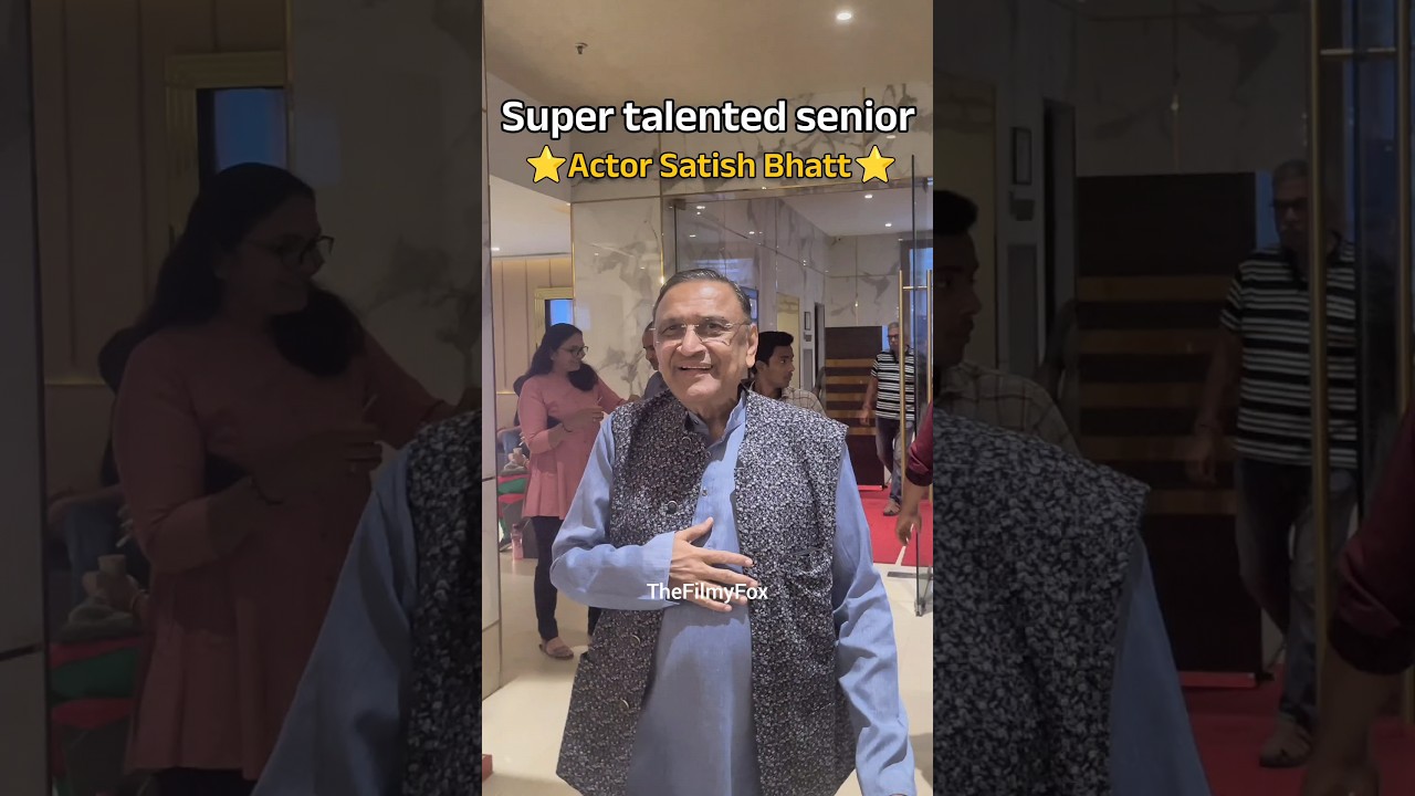 ⭐️Vanilla Icecream actor Satish Bhatt at the premiere screening. # ...