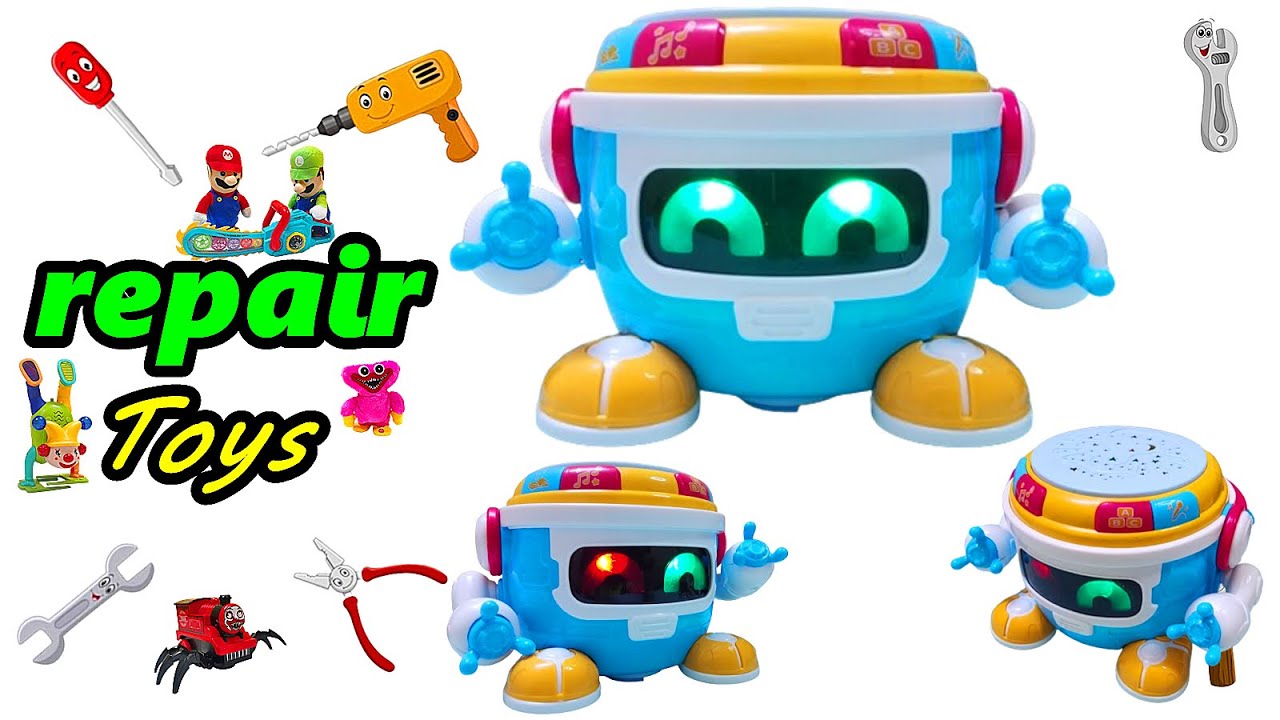 Rare ElectricToy Restoration 【Cute drumming robot Repair】 - YouTube