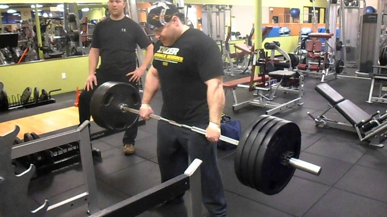 405lb Barbell Row - YouTube