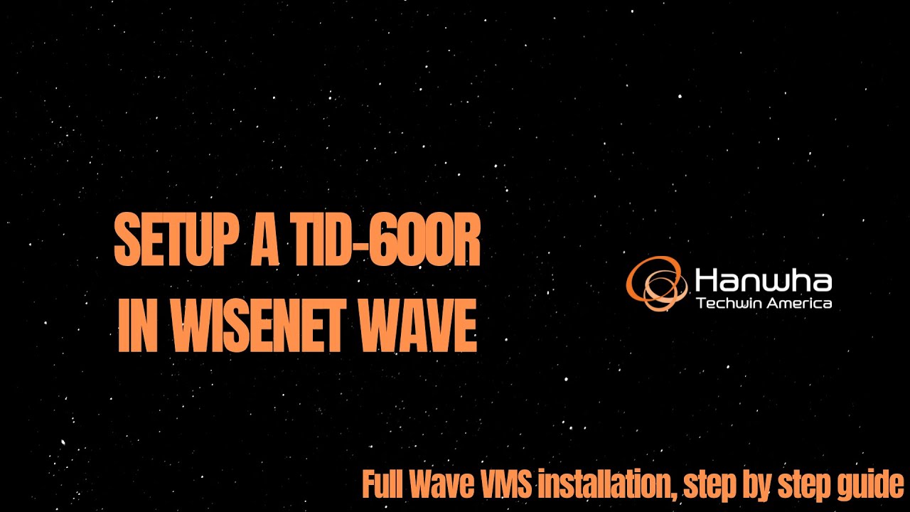 Using the Hanwha Intercom with Wisenet Wave - YouTube