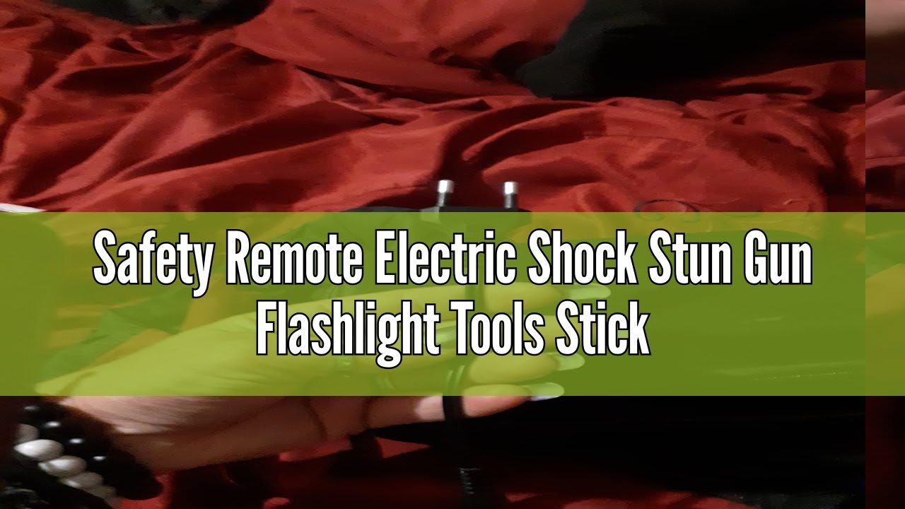 Safety Remote Electric Shock Stun Gun Flashlight Tools Stick Distance ...