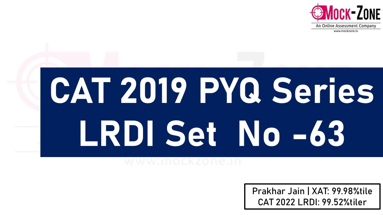 CAT 2024 Exam: LRDI of the Day - PYQ Series || LRDI Set -63 || CAT 2019 ...