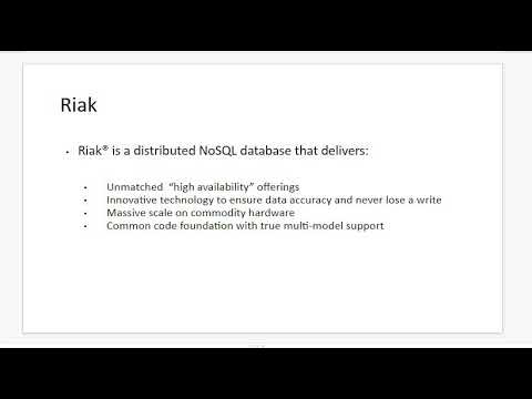 Riak Database [UR] Module 2 Lecture 12 ZE - 251 - YouTube