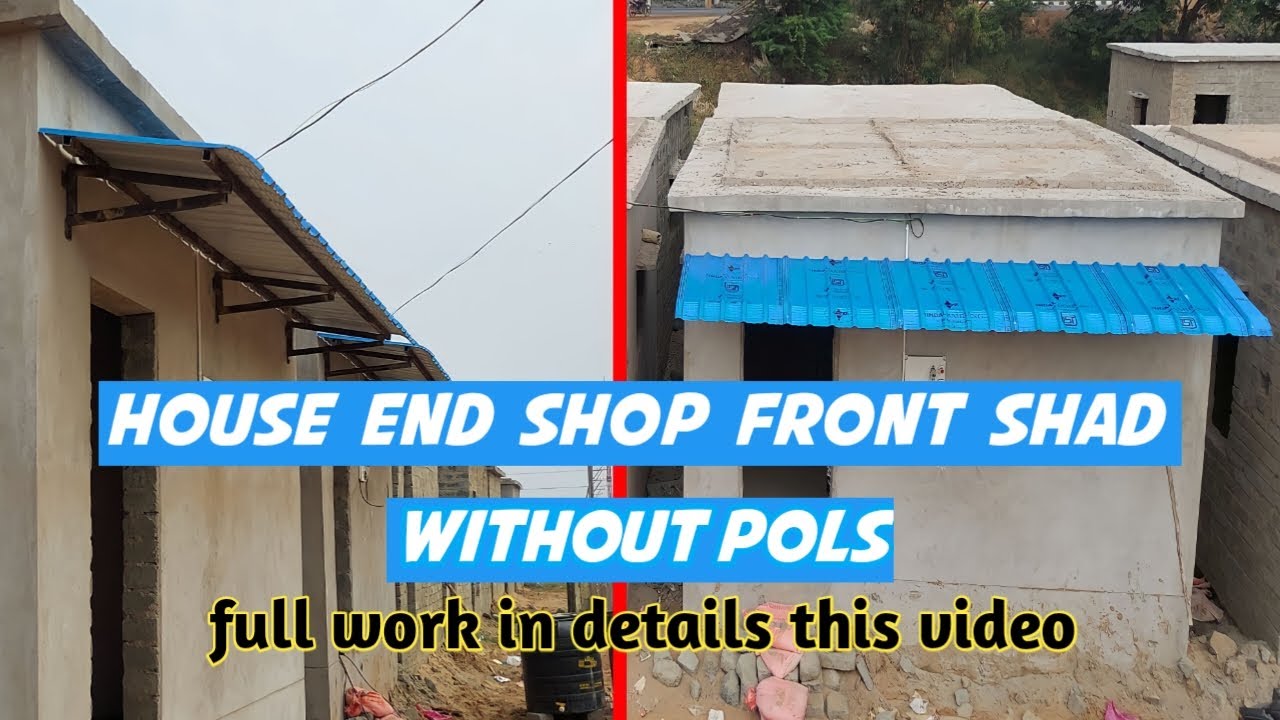 House and shop front shad without pols || shop front sun shades ...