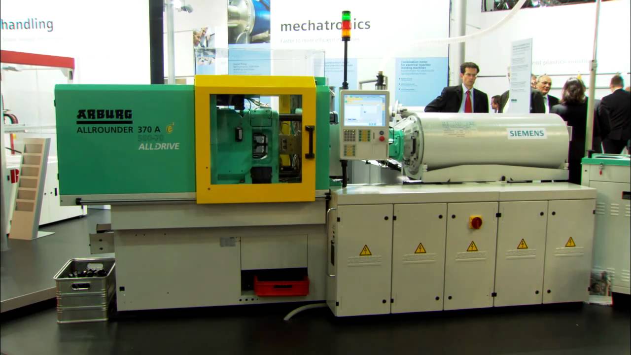 Linear motor: Regulated injection with up to 2000 mm/sec - YouTube