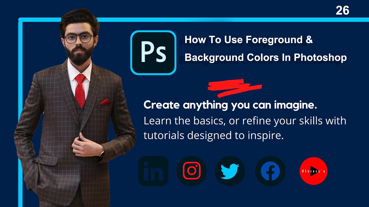 How to Use Foreground & Background Colors in #Adobe #Photoshop # ...
