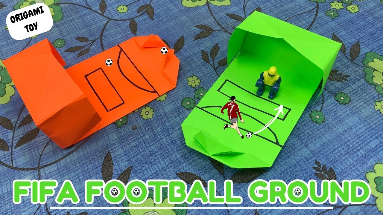 Easy Origami FIFA Football Paper Ground|| FIFA World Cup Ground ...