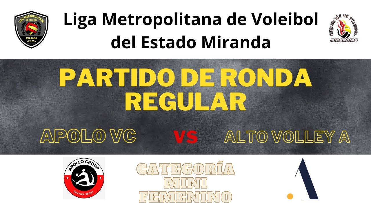 Apollo VC vs Alto Volley A - MINI FEMENINO - Liga Metropolitana de ...