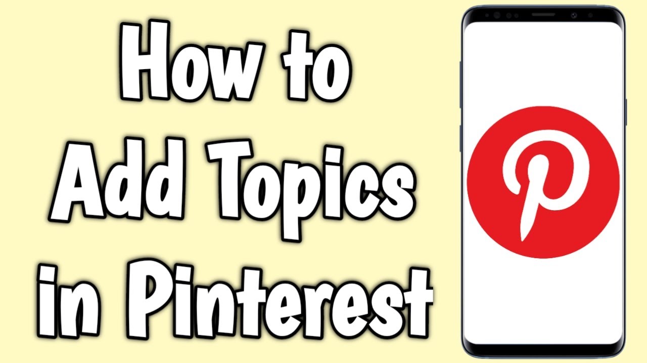 How to Add Topics in Pinterest - YouTube