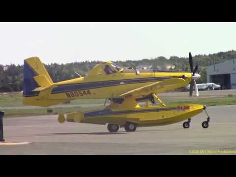 Air Tractor AT-802 Fire Boss on Floats N80544 Landing at CYYT - YouTube