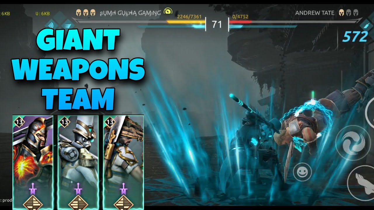 GIANT WEAPONS TEAM Shadow Fight 4 Arena - YouTube