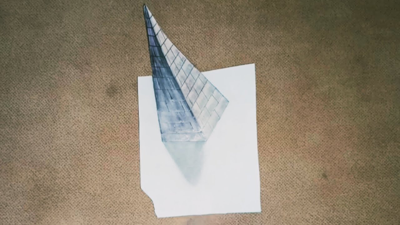 3D drawing/Egyptian lever drawing/Black pencil drawing for beginners# ...