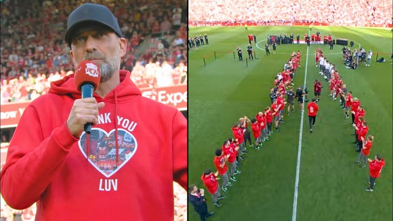 🔴 Jurgen Klopp Emotional Farewell at Liverpool 😢😢 | Klopp Goodbye ...