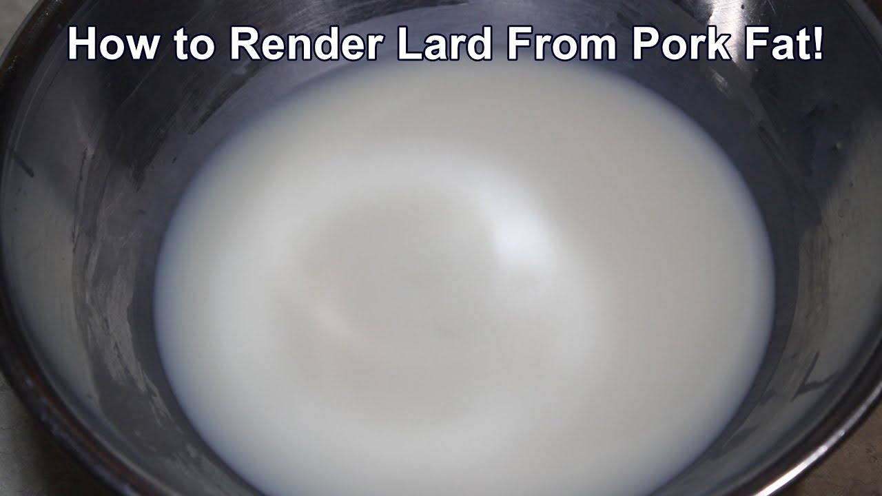 How To Render Lard From Pork Fat! A Useful Cooking and Baking Tutorial ...