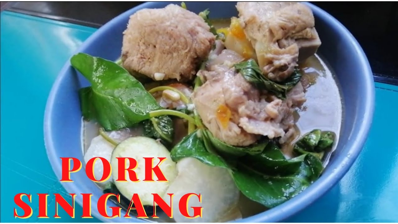 PORK SINIGANG Recipe (Pork Bones with Tamarind Soup) - YouTube