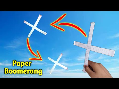 How to Make Boomerang with (Notebook Paper) | Come Back Paper Toys | Paper Boomerang | Diy Boomerang