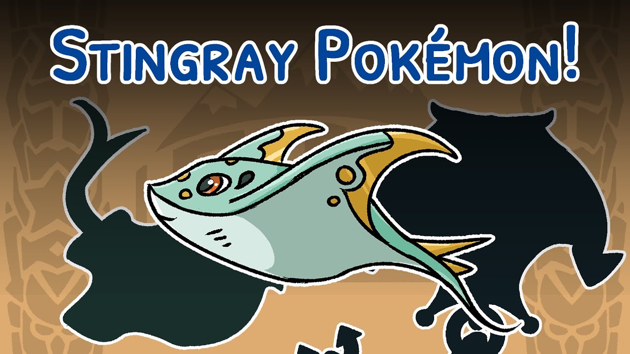 Making Totally Rad STINGRAY Pokemon | Wentano Region | #fakemon # ...