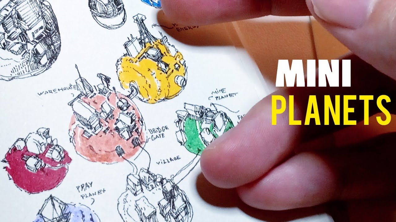 Draw Miniature Planets in Just 5 Minutes! - YouTube