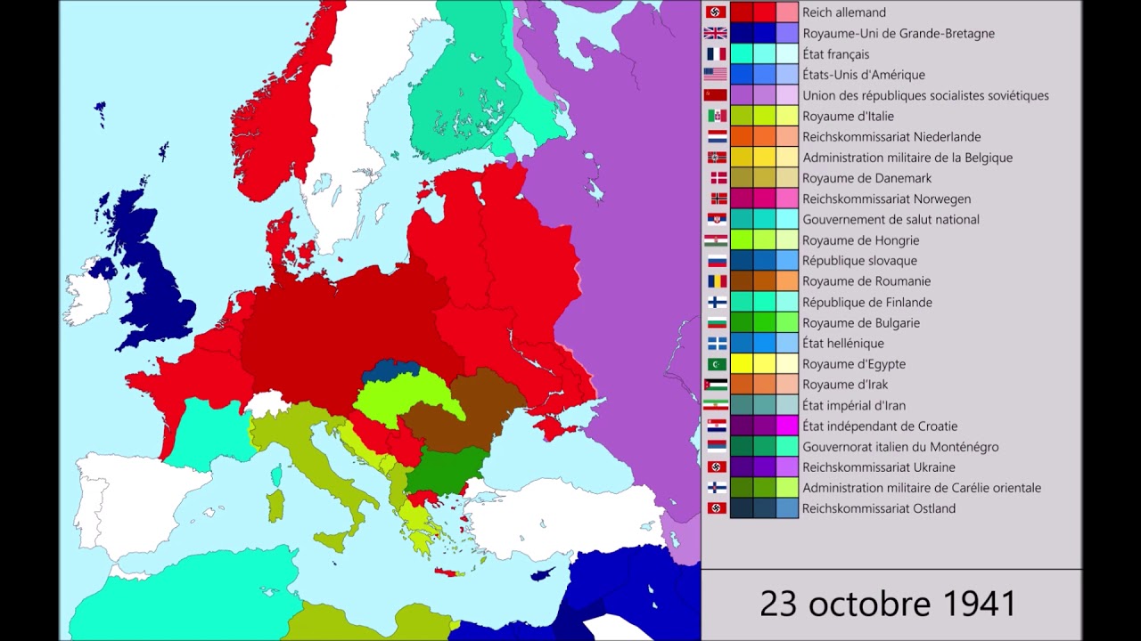 World War II in Europe (1939-1945) Every Day - YouTube