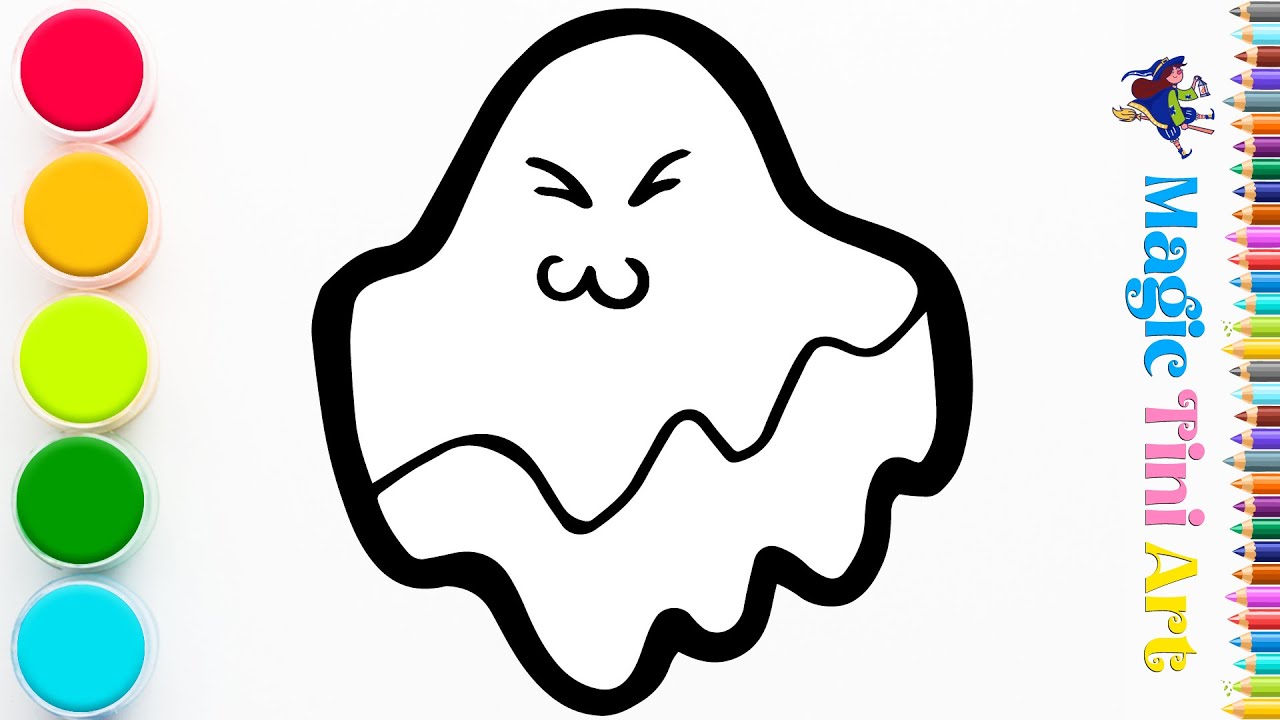 How to Draw a Ghost | Step by Step - YouTube