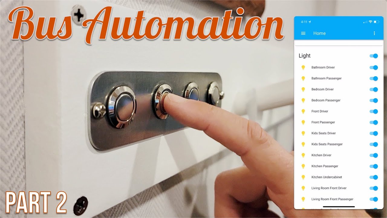 Finishing The Bus Build: Home Automation Wiring for Lights Part 2 - YouTube