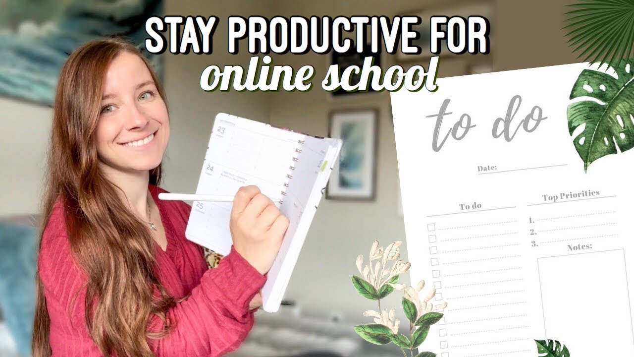 5 PRODUCTIVITY TIPS FOR ONLINE SCHOOL: How to successfully work from ...