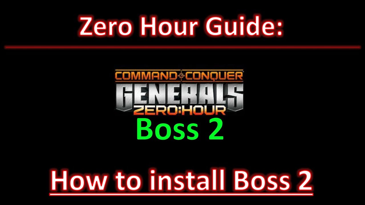 Zero Hour Guide: How to install Boss 2 - YouTube