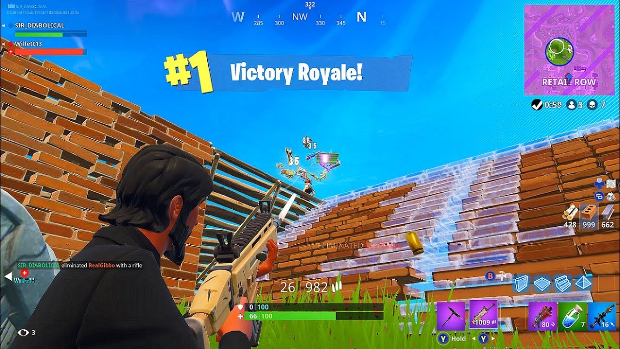 Some Fortnite Wins In 4k - YouTube