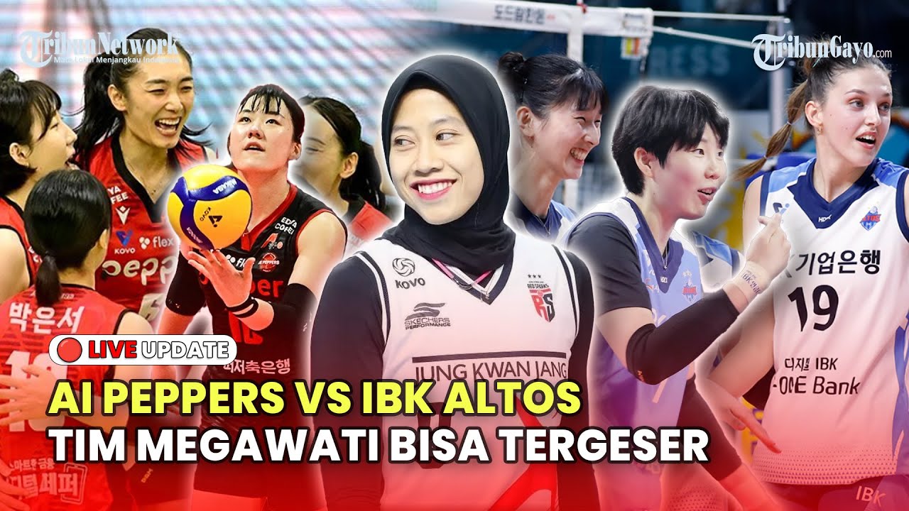 🔴LIVE JADWAL LIGA VOLI KOREA HARI INI: AI PEPPERS vs IBK ALTOS TIM ...