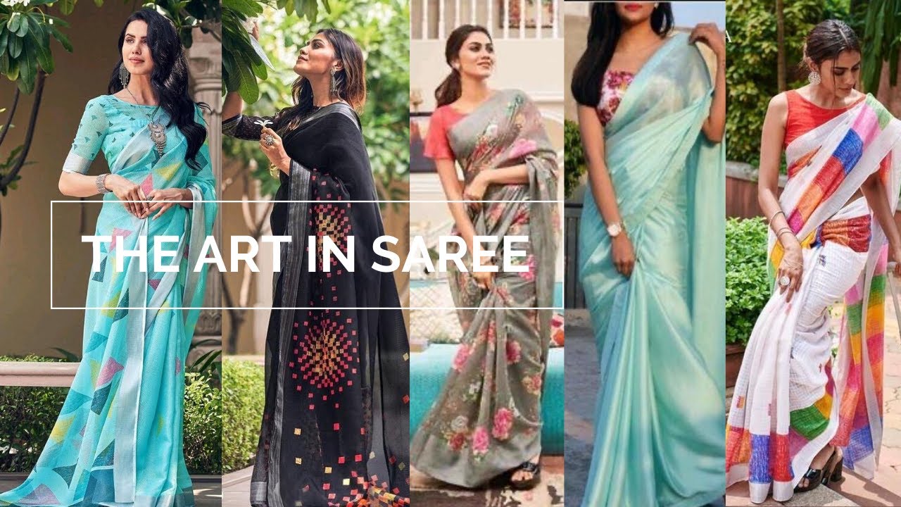 Designer sarees online shopping/Latest Saree designs/Silk Saree - YouTube