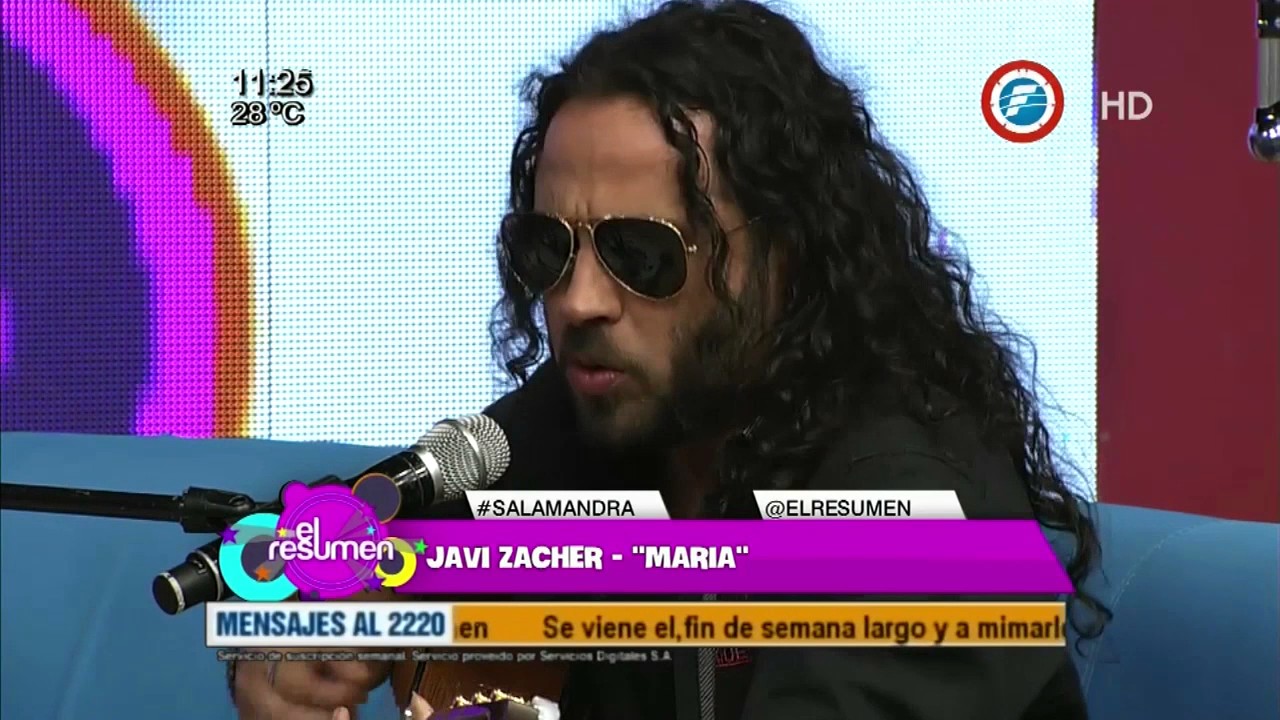 ¡Javier Zacher nos presenta "Maria" en #ElResumen! - YouTube