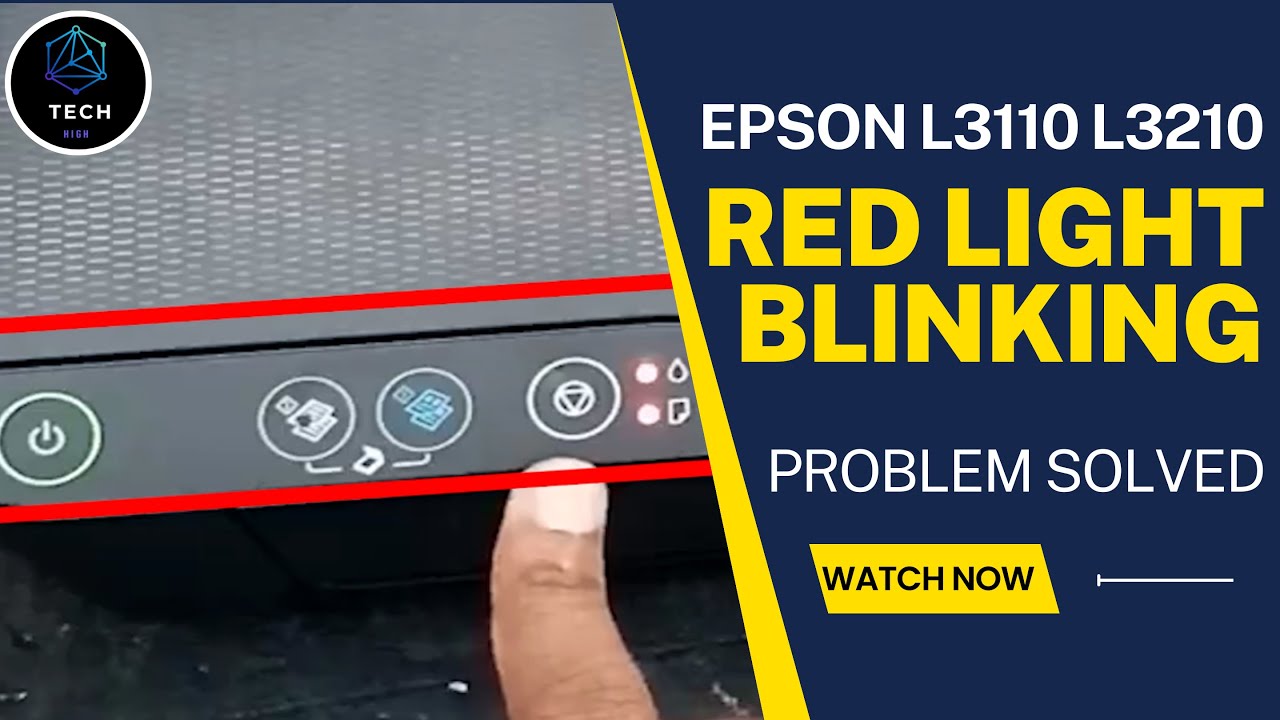 epson l3110 blinking all red light solution || epson l3210 l3250 ...