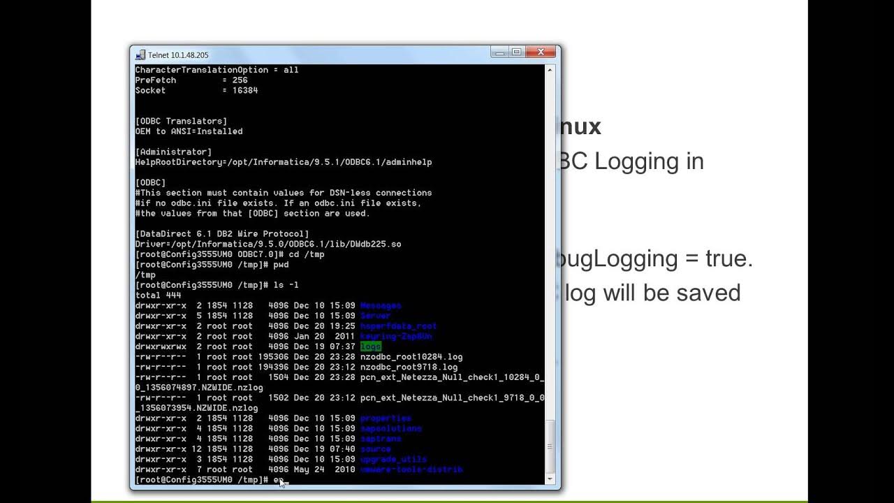 How to set Debug log in Netezza for troubleshootingin PowerExchange for Netezza issues - YouTube