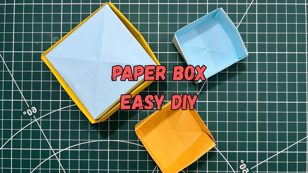 How to Make a Paper Box | Easy and Quick Origami Tutorial - YouTube
