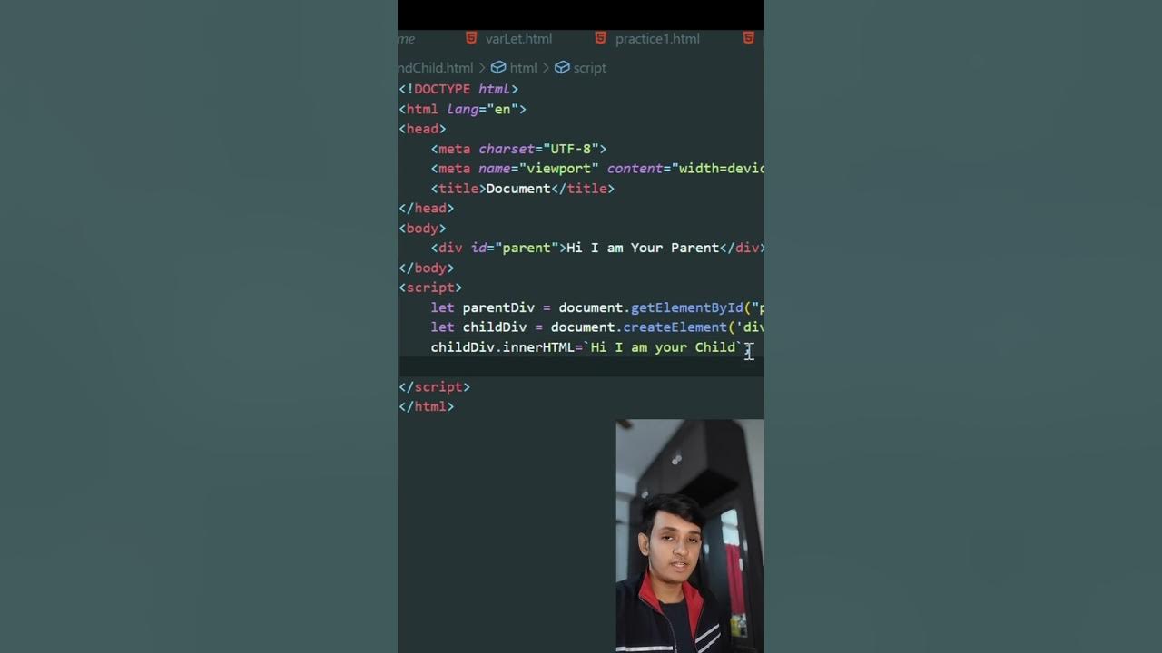 What Is appendChild( ) In Javascript? @CodeShots_purbayan #javascript ...
