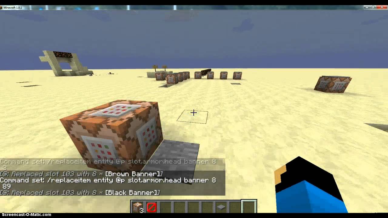 Minecraft Redstone #2 {How To Put A Banner On Your Head} - YouTube