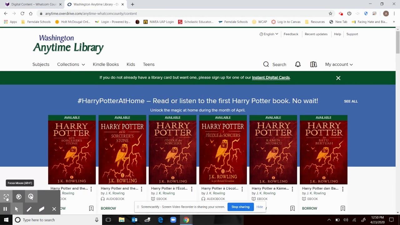Using my Student Library Card for eBooks and Audiobooks - YouTube