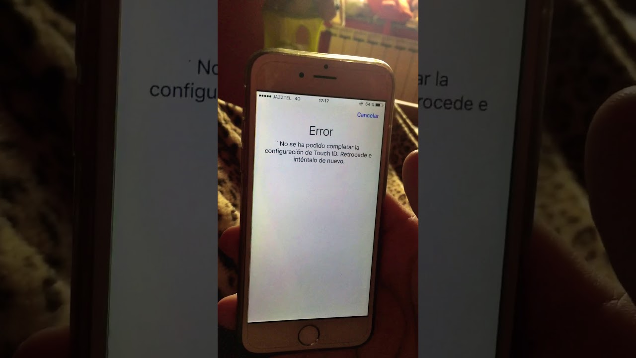 Error Touch ID - YouTube