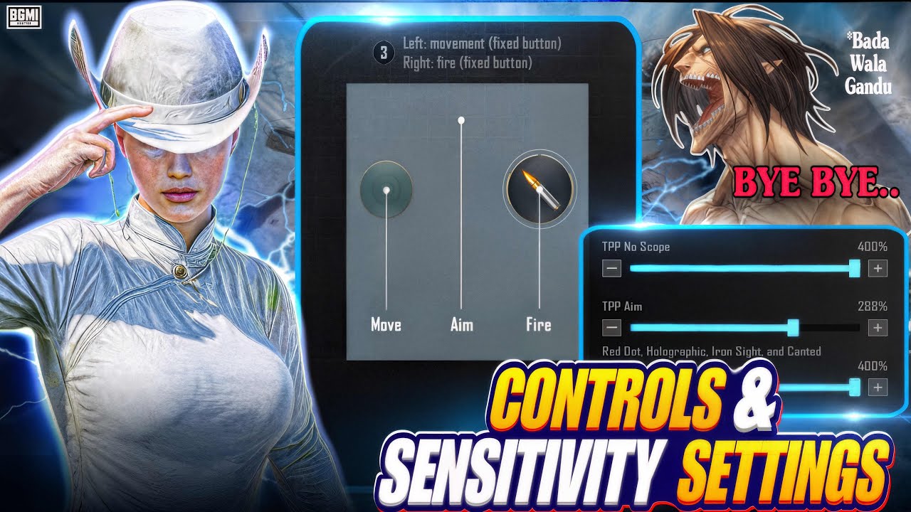 BGMI BEST 🔥 SENSITIVITY SETTINGS | BGMI SENSITIVITY CODE TODAY | BGMI ...