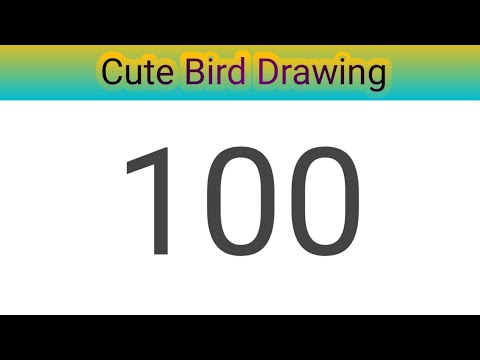 How To Draw A Bird (with numbers) | Bird Drawing Easy - YouTube