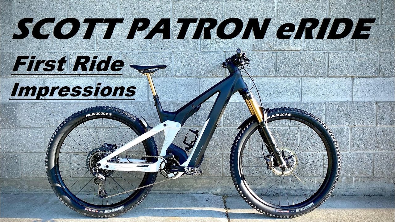 Scott Patron E Ride First Ride Review | The Bat Mobile of EMTB's! - YouTube