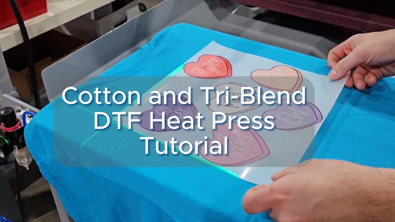 -How to heat Press Cotton and Tri-Blend Fabrics- With Transfergang ...