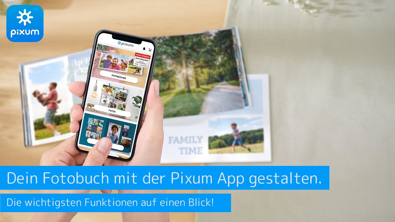 Fotobuch mit der Pixum App erstellen: Die wichtigsten Funktionen auf einem Blick! - YouTube